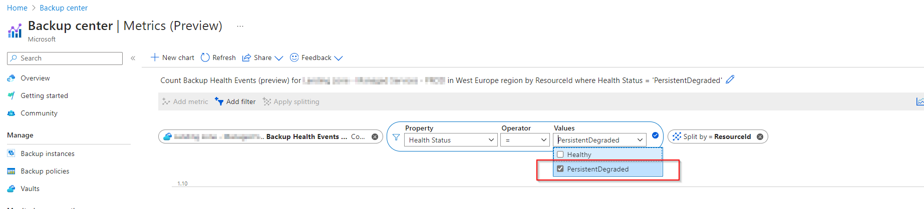 Use Azure Backup Metrics to monitor the health of your backups in Azure