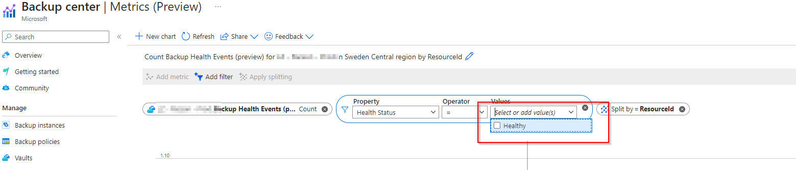 Use Azure Backup Metrics to monitor the health of your backups in Azure