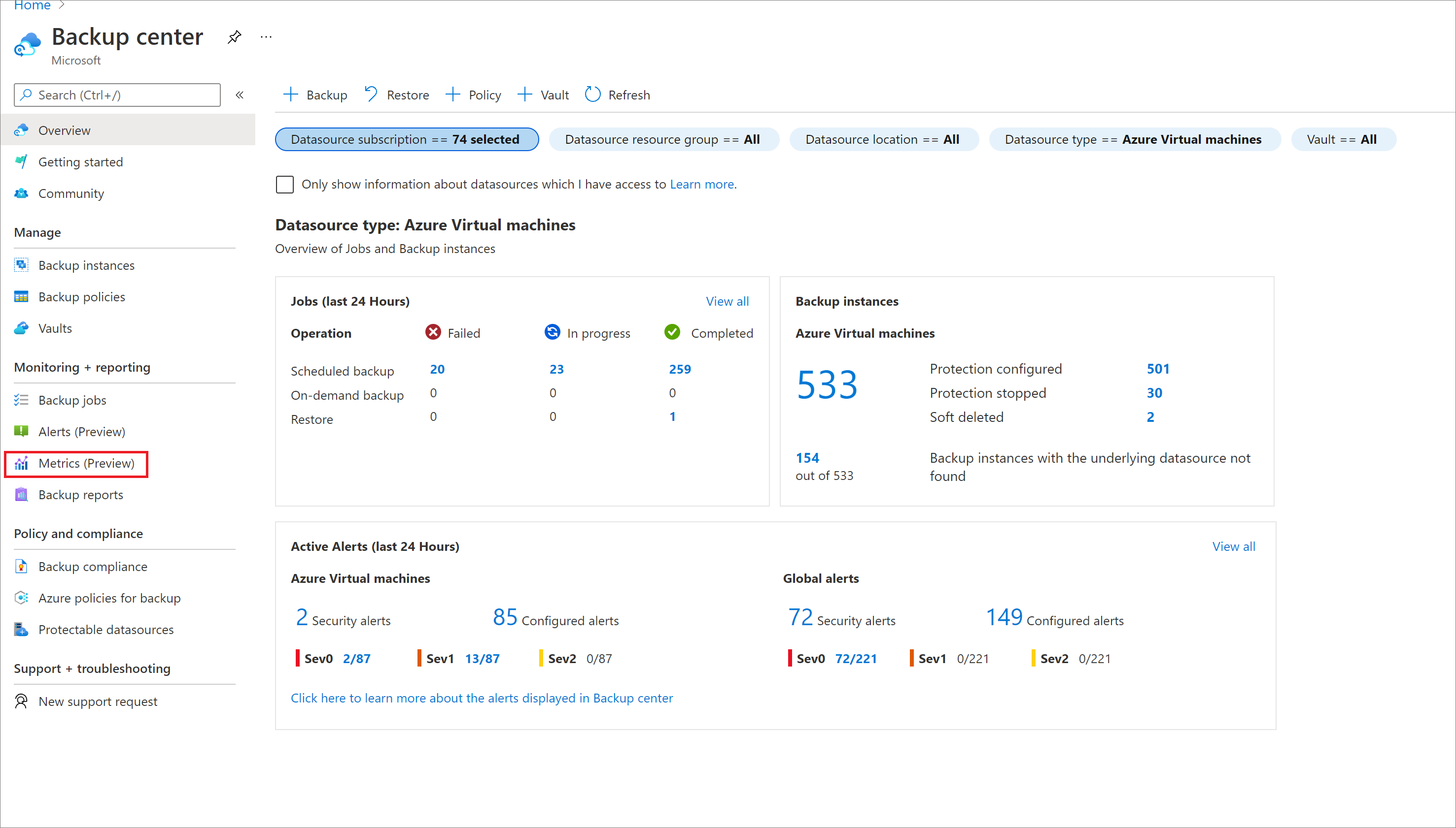 Use Azure Backup Metrics To Monitor The Health Of Your Backups In Azure