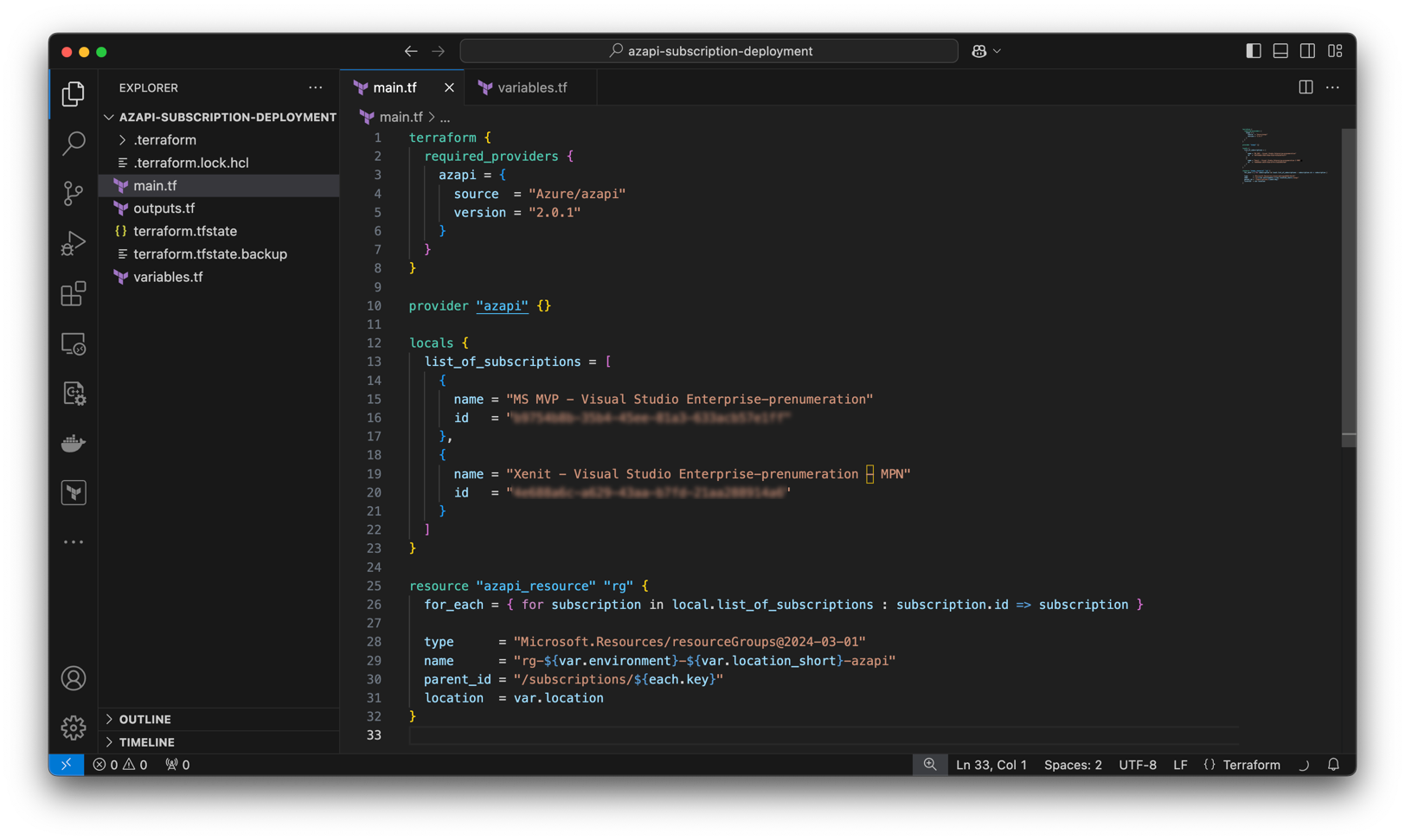 Deploying to multiple Azure subscriptions with Terraform, but only one ... Deploying to multiple Azure subscriptions with Terraform, but only one ...