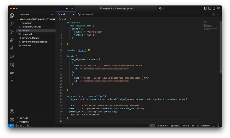 Deploying to multiple Azure subscriptions with Terraform, but only one ... Deploying to multiple Azure subscriptions with Terraform, but only one ...